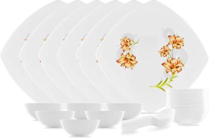 Dine With Us Pack of 24 PP (Polypropylene) Food Serving Dinnerware ...
