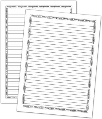 Flipkart.com | WAYTOBUY 60 Sheet Assignment Written Border with Black ...