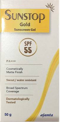 SUNSTOP Gold Sunscreen Gel - SPF 55 PA+++ - Price in India, Buy SUNSTOP ...