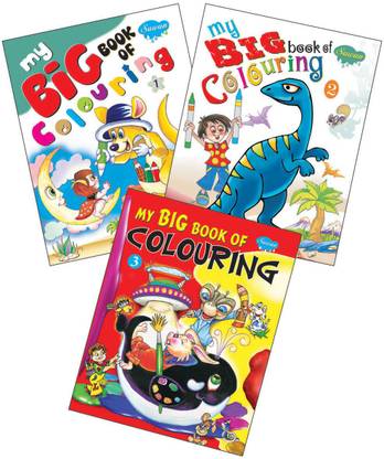 Best For Kids Set Of 3 Colouring Book | My Big Size: Buy Best For Kids ...