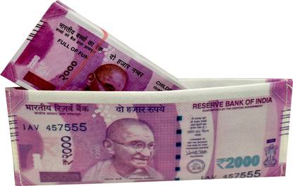 TRYTOKART 2000 Rupees Prints Canvas Prank Wallet Money print wallet Gag ...