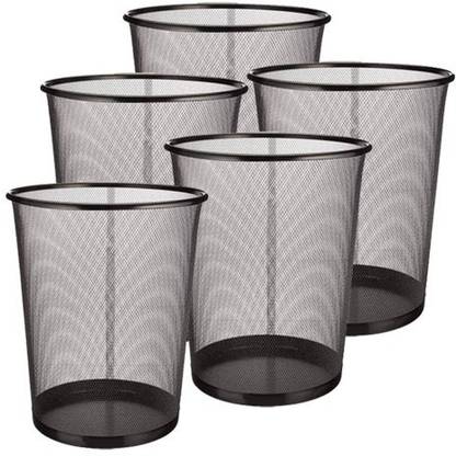 Novelty Store Metal Mesh Dustbin for Office, School, Bedroom, Kids Room ...