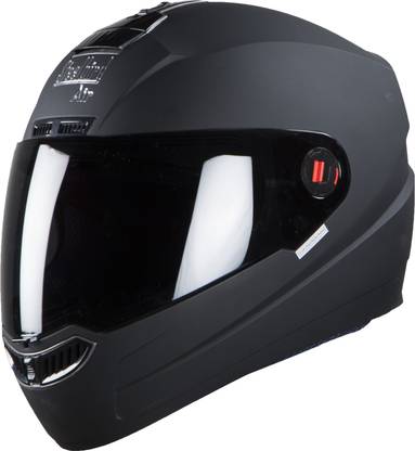 Steelbird Air STEELBIRD-SBA-1 FULL GLOSSY BLACK Motorsports Helmet ...