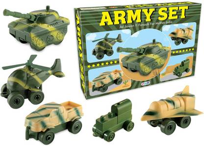 Trade Zone Military Vehicle Set Die Cast Army Vehicle Play Set, Army ...