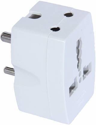 TAAJ Multi 6A - 16A Three Pin Plug (White) Three Pin Plug Price in ...