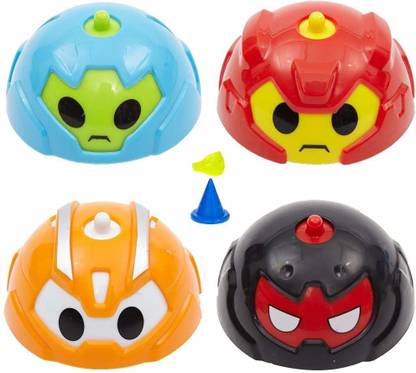 Mt hub Gyro Cars Friction Toy, Set of 4 Spinning Battle Gyro Chariots ...