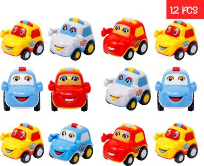 zest 4 toyz Set of 12 Friction Mini Cars Car Toy Push and Go Car ...