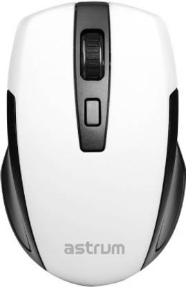 ASTRUM MW200 Wireless Mouse White & Black Wireless Optical Gaming Mouse ...