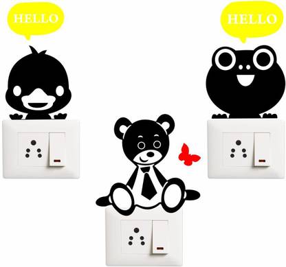 Ashirwad picture Cutie Cartoon Switchboard Sticker. Small Self Adhesive ...