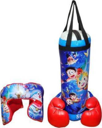 ADR PLAYZONE Junior Boxing Set, Punching Bag, Gloves & Headgear Boxing ...