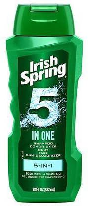 Irish Spring 5-in-1 Shampoo, Conditioner, Body Wash MADE IN USA: Buy ...