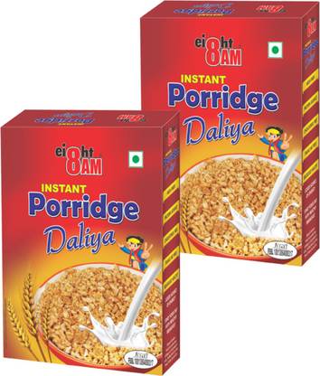 8AM Instant Porridge (Daliya) Pack of 2 Box Price in India - Buy 8AM ...