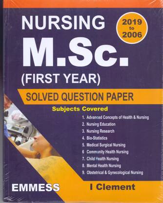 Msc Nursing First Year Solved Question Paper: Buy Msc Nursing First Year Solved Question Paper ...