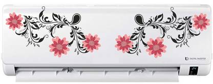 Decor hubb 28 cm AC Sticker Fridge Sticker Wall Sticker Split Ac ...