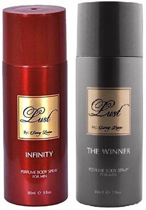 Lust by Sunny Leone INFINITY & THE WINNER PACK OF 2 COMBO Deodorant ...