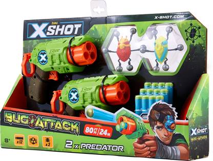 Zuru X-Shot - Bug Attack-Predator Combo Pack Guns & Darts - X-Shot ...