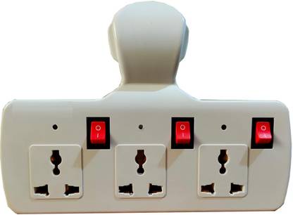Hansh Multiplug Switch with 3+3 Individual Switches & Led Indicators ...