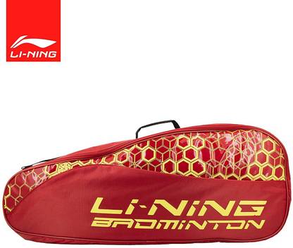 LI-NING Thermal Polyester Badminton Kit-Bag (Black/Red) - Buy LI-NING ...