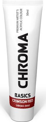 Flipkart.com | chroma Basics Crimson Red Acrylic Paint 50ML