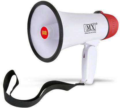 MX Hand held Battery Operated Megaphone with Siren Handheld Megaphone ...