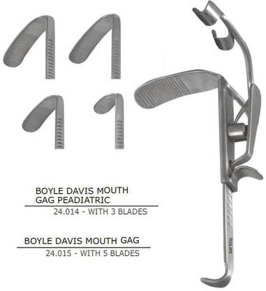 Sculape BOYLE DAVIS MOUTH GAG PEADIATRIC 24.014 - WITH 3 BLADES BOYLE ...