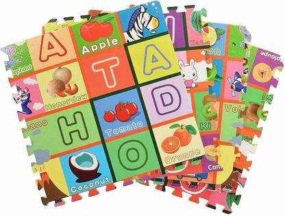 IRIS Kid's PVC ABC Kits with Interlocking Tiles Foam Floor Alphabet and ...