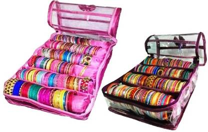 Chehek combo of 6 rolla pink and 4 rolla purple Bangle box,Churi box ...