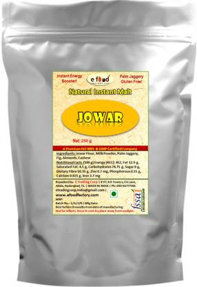 E Food Factory Natural Instant Malt - Jowar 100 g Energy Drink Price in ...