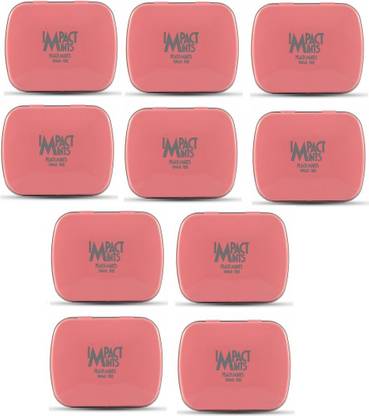 Impact Mints Peach mints| Sugar-Free Mints | 14g (Pack of 10) Peach ...