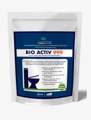 Elastic BIO ACTIV 999 Septic Tank Cleaner and Odor Remover, Organic ...