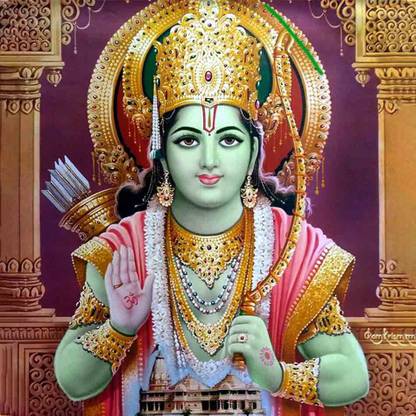 Lord Ram Religious Waterproof Vinyl Sticker Poster || 24wpwl76 Fine Art ...