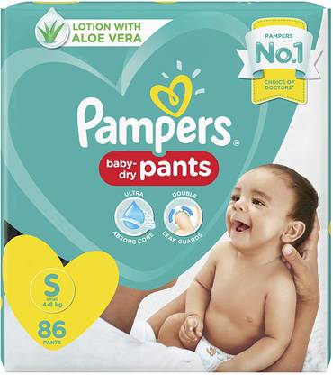 Pampers Pant Style Diapers Small ( S-86 Count ) - S - Buy 86 Pampers ...