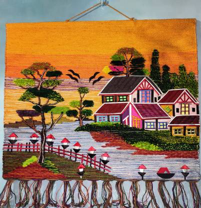 Indian Cottage 1 JHOPADI 1 TREE NA Tapestry Price in India - Buy Indian ...