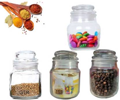 GTR Pop Jar With Glass Lid - 100 ml - 100 ml Glass Grocery Container ...