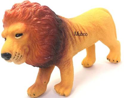 Mubco lion rubber Stuffed Wild jungle lion king - 10 cm - lion rubber ...