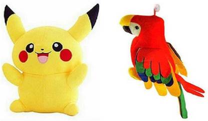 limitless dezire travel Pikachu & Parrot Soft Toys 33 cm - 33 cm ...