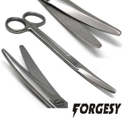 Forgesy Mayo Scissors 5.5" (14cm), Curved, Utility Forceps Price in ...
