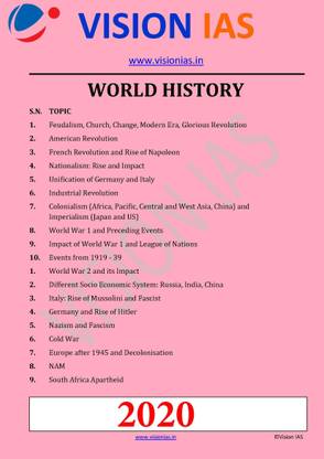 Vision Ias - World History - 2020: Buy Vision Ias - World History ...