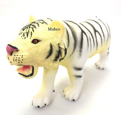 Mubco White Tiger Rubber Stuffed Wild Animal | sound | 30cm - 7 cm ...
