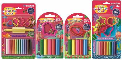 Pidilite Rangeela Creative Clay Pack of 4 Art Clay Price in India - Buy ...
