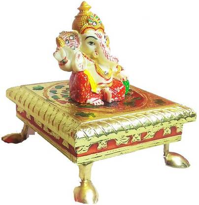 Raj Shai Craft Marble Small choki Ganesha pooja god Figure - Ideal for ...