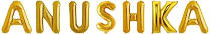 Flipkart.com | Bal samrat Solid "HAPPY BIRTHDAY ANUSHKA" Golden Foil ...