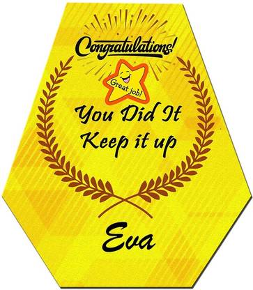 Midas Craft Congratulations Eva …. Gift Well Done Quote Greeting Card ...