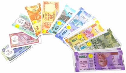 SpaceHaven Paper Dummy Indian Currency Notes - 300 Units, Each 30 Notes ...
