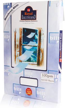 Flipkart.com | bilt Moonbeam Plain A4 100 gsm Royal Executive Bond ...