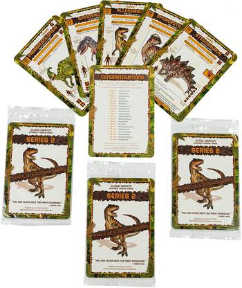 Clade Gravim Dinosaur Trading Cards For Boys Adults Girls Bundle Series ...