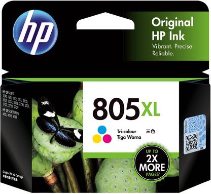 HP 805 XL Tri-Color Ink Cartridge - HP : Flipkart.com