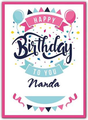 Midas Craft Happy Birthday Nanda ….13 Gift Birthday Quote Greeting Card ...
