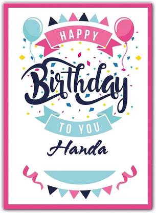Midas Craft Happy Birthday Handa ….13 Gift Birthday Quote Greeting Card ...