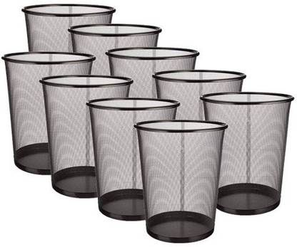 VeleSolv Metal Mesh Dustbin for Office, School, Bedroom, Kids Room ...